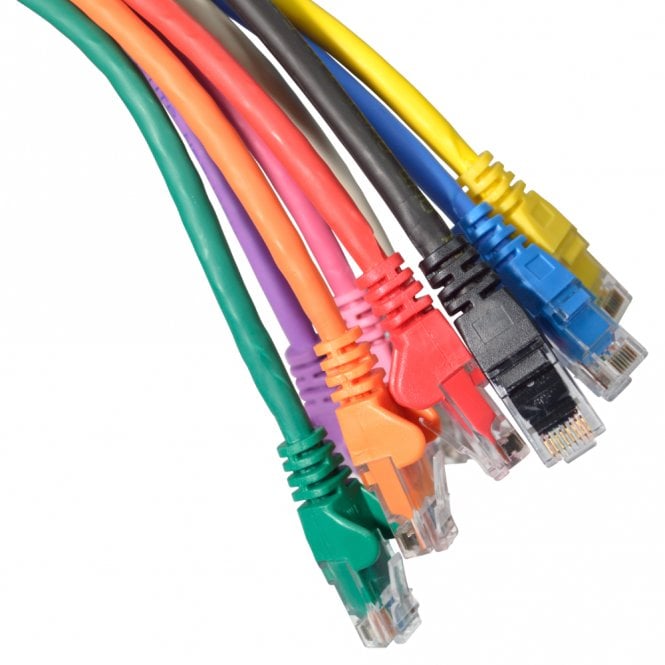 Cat6 Patch Cable – Economy (CCA) | 0.5m–40m | 10 Colours – FruityCables
